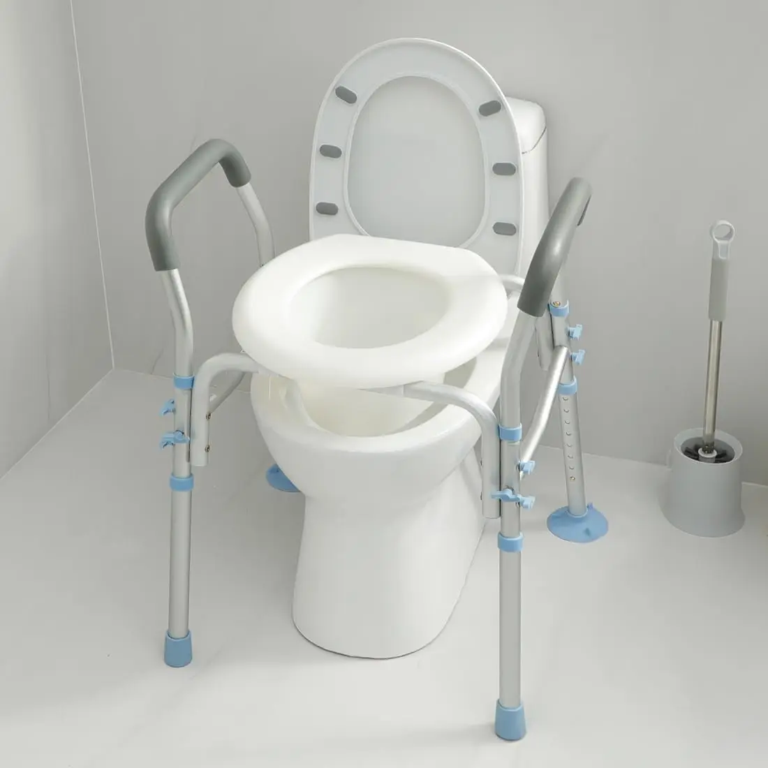 Stand-Alone-Raised-Toilet-Seat-300lbs-Medical-Raised-Commode-Toilet ...