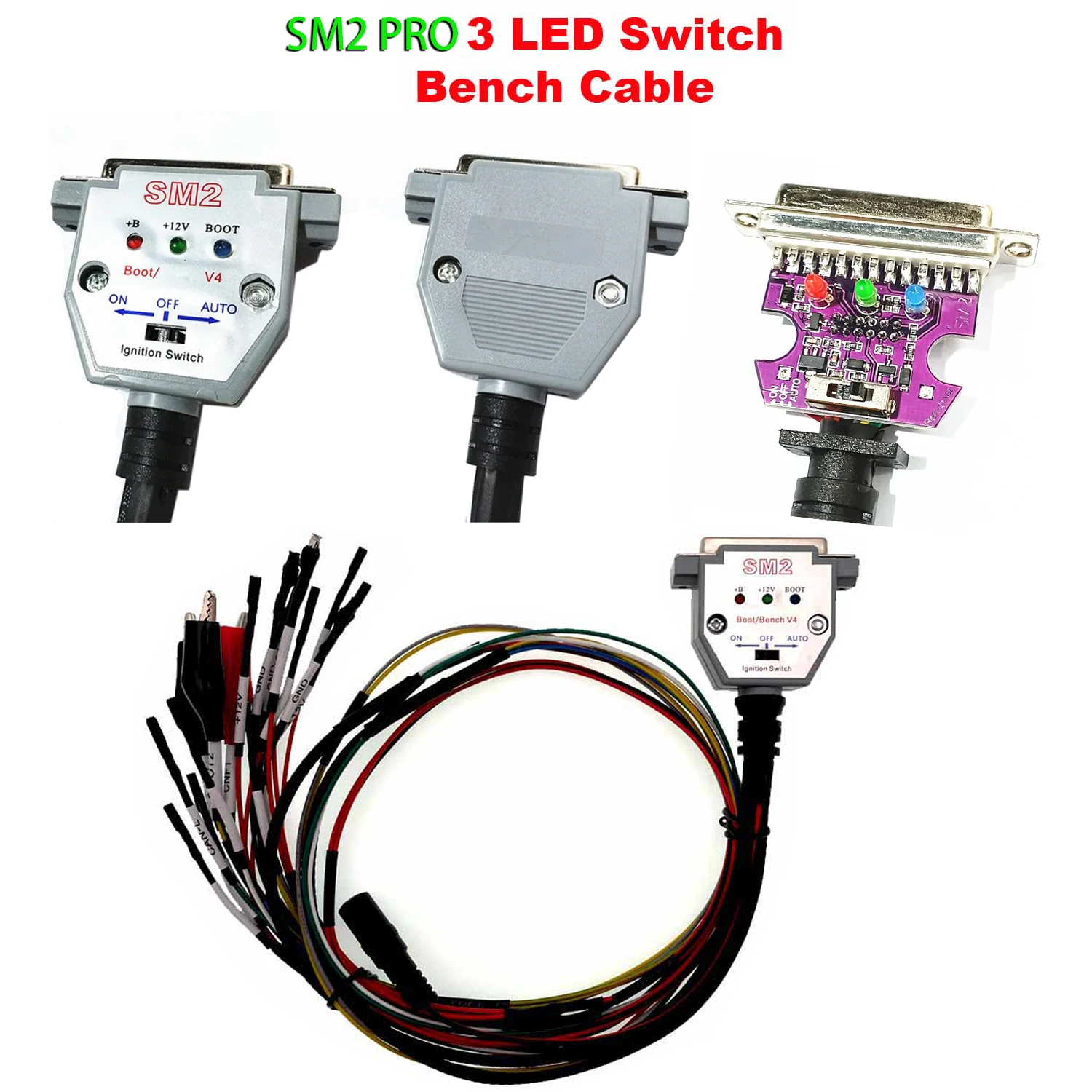 Bench-Cable-Connector-25Pin-with-GPT-Function-Purple-PCB-LED-Display ...