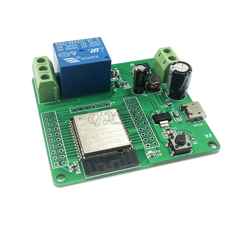 DC5-60V ESP32 Single Relay Module MICRO USB 5V ESP32-WROOM Development ...