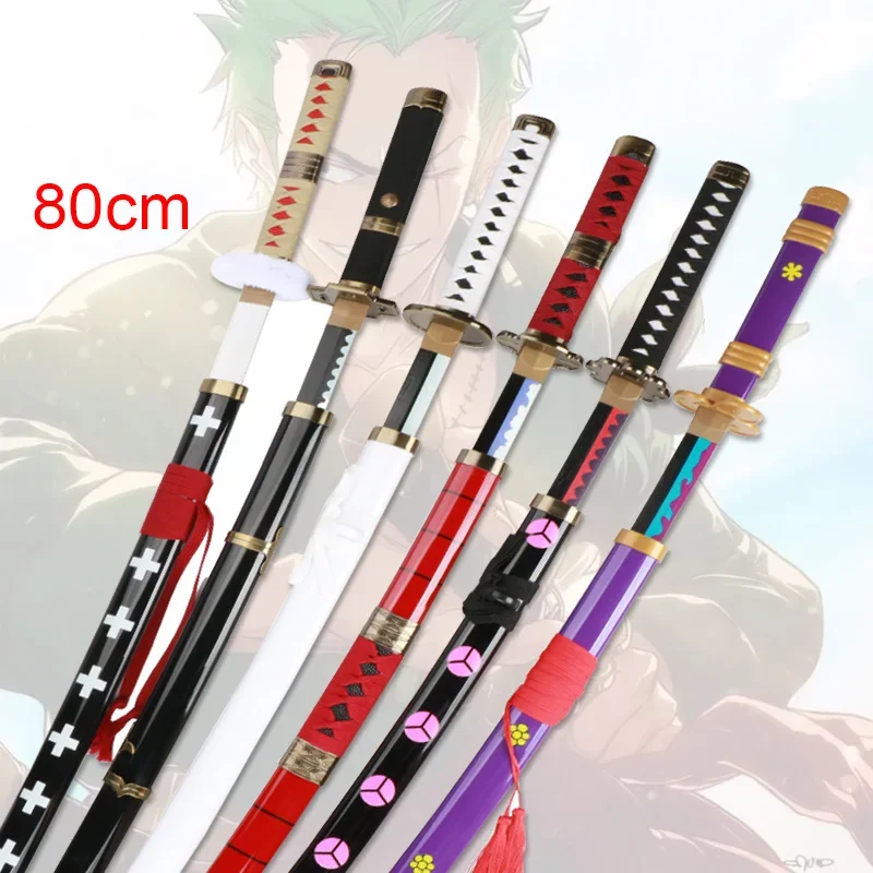 80cm-Roronoa-Zoro-Katana-Anime-Cosplay-Wood-Sword-Model-Toy-Kitetsu ...