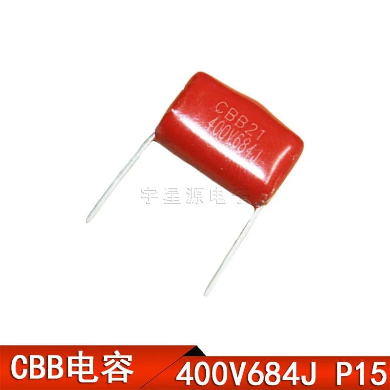 10pcs 400v684j Pitch 15mm 0.68uf 680nf 684 400v Cbb Polypropylene Film ...