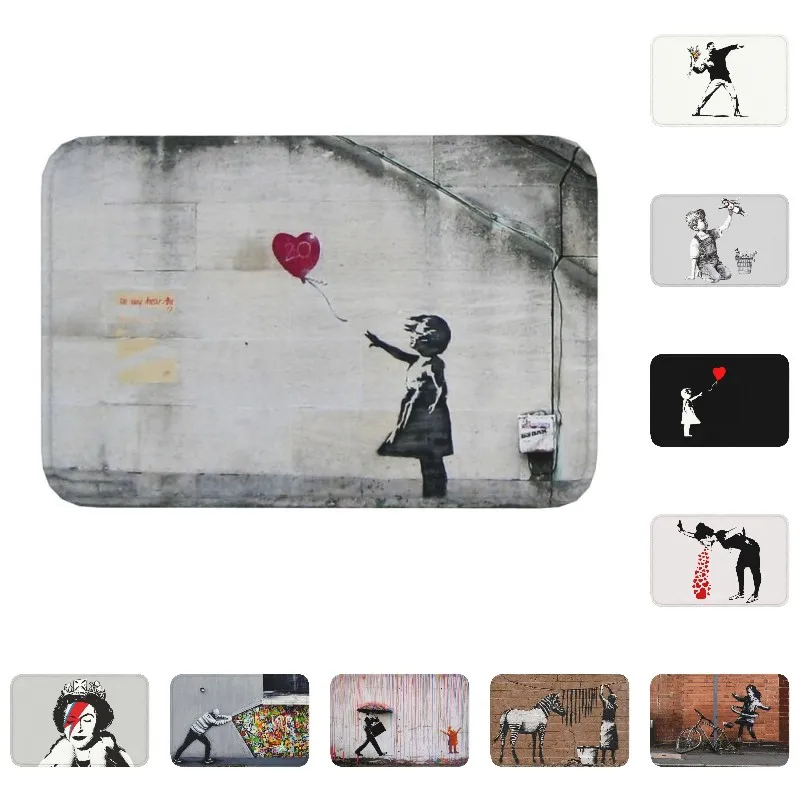 Banksy-Balloon-Girl-Front-Door-Floor-Entrance-Mat-Indoor-Kitchen ...