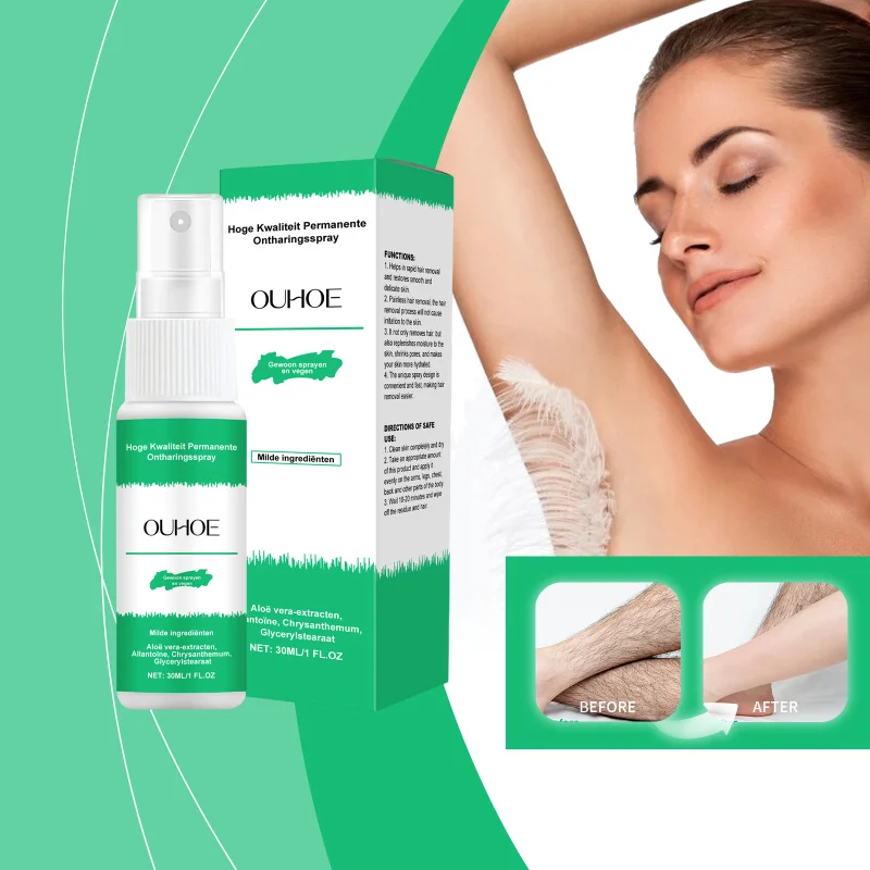 Gentle Hair Removal Spray For Body-Smooth Skin Depilatory Mousse For ...