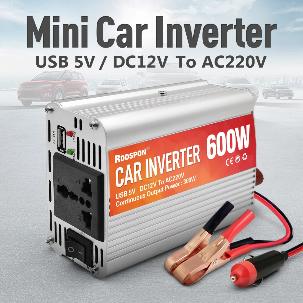 Car-Power-Inverter-12V-220V-600W-400W-200W-AC-Power-Converter-with-5v ...