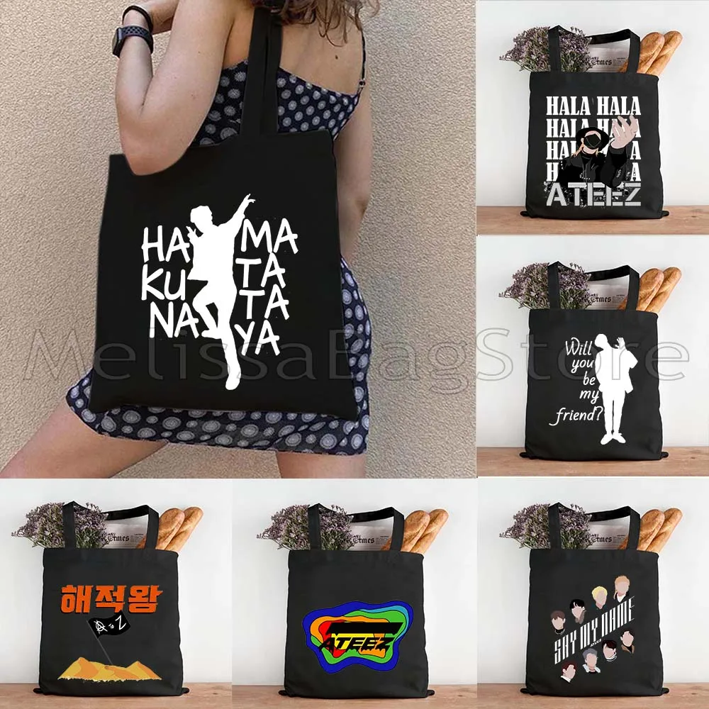 ATEEZ HALA Letter Print Korean Style Kpop Harajuku Fashion SayMyName ...