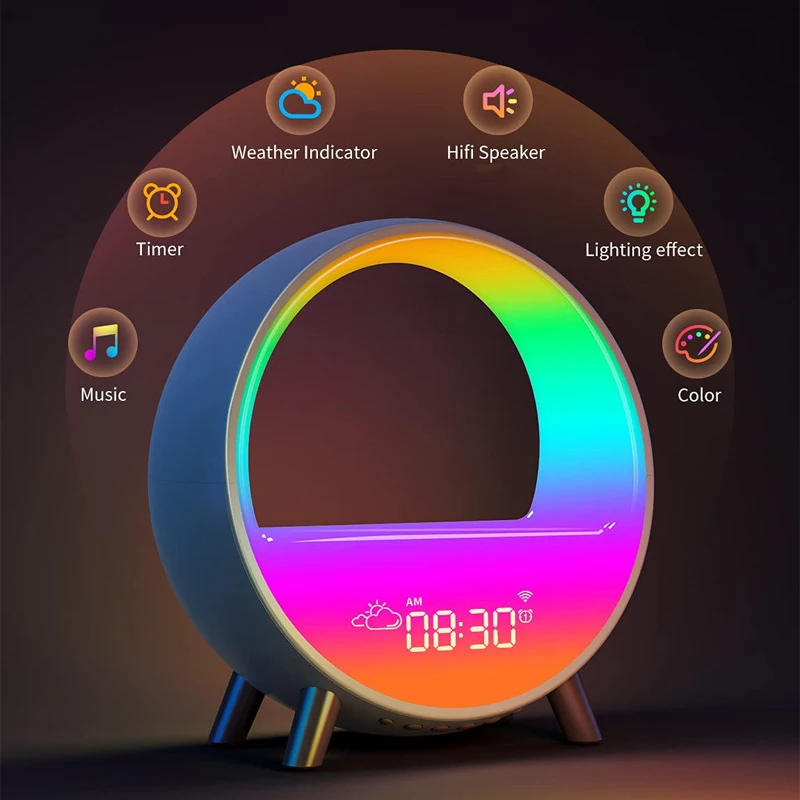 Wake-Up-Lamp-LED-Decorative-Light-Intelligent-Alarm-Clock-Colorful ...