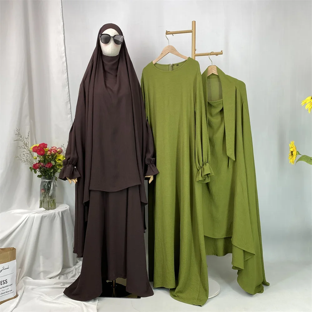 Dubai Turkey Kaftan Eid Ramadan Overhead Khimar Burqa Muslim Women ...