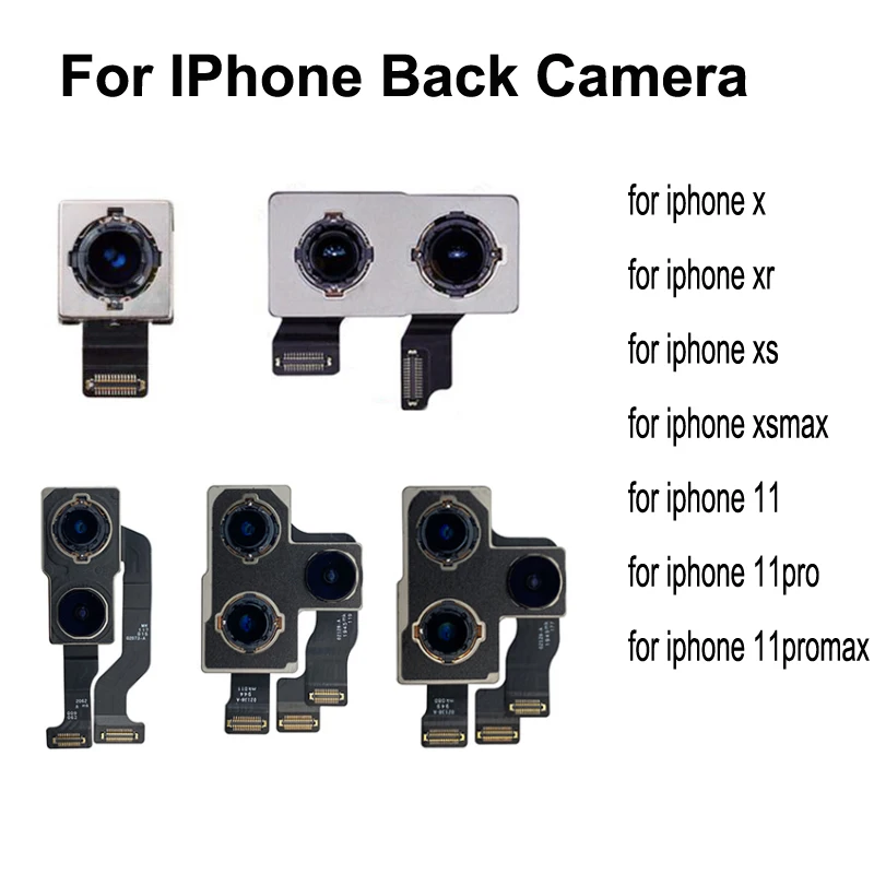 100-Original-For-iPhone-X-XR-XS-XSMax-11-12-PRO-PROMAX-Pro-Rear-Camera ...