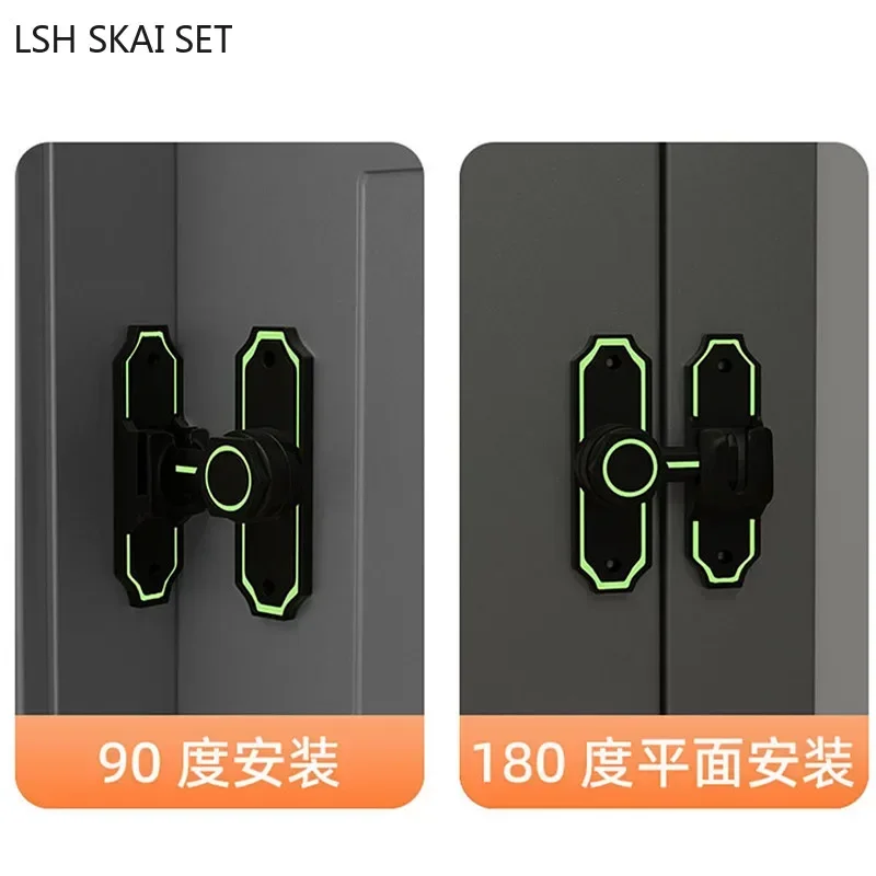 Zinc-Alloy-90-180-Degree-Dual-purpose-Door-Lock-Glow-in-the-dark-Door ...