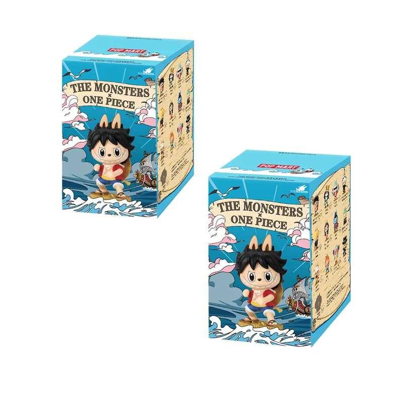 Genuine The Monsters Labubu x One Piece Series Blind Box Action Figure ...