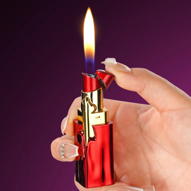 New Creative Women's Star Lipstick Lighter Plastic Electroplating ...
