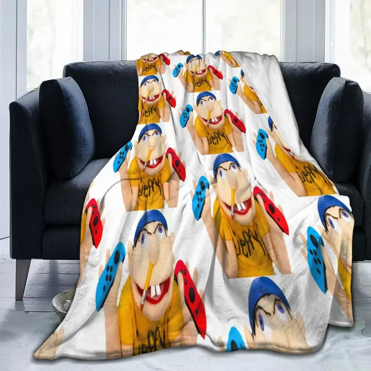 Sml Jeffy With Switch Weighted Throw Blanket Trendy Portable Living ...