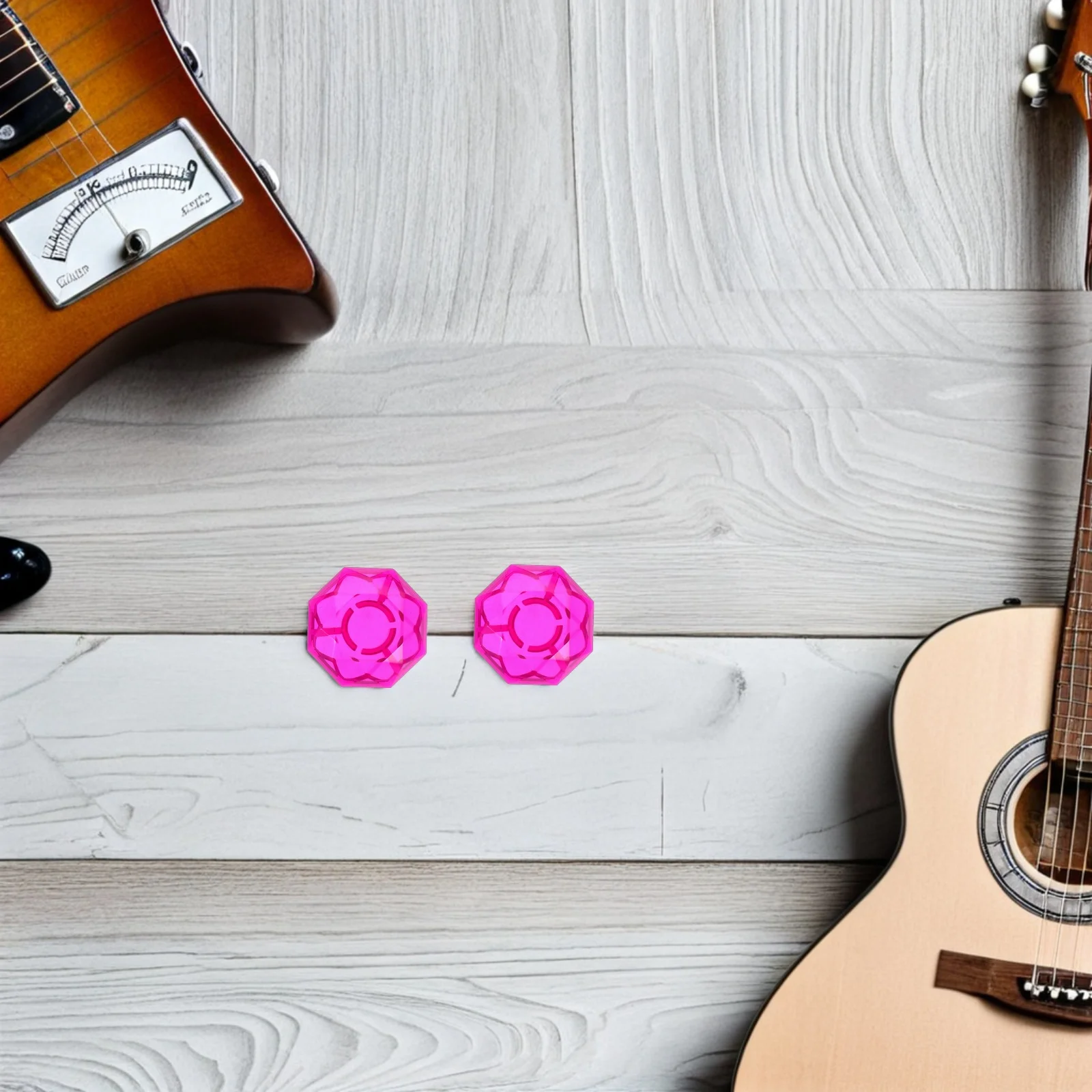 5Pcs Guitar Pedal Footswitch Protection Caps Purple 10Mm Plastic Foot ...
