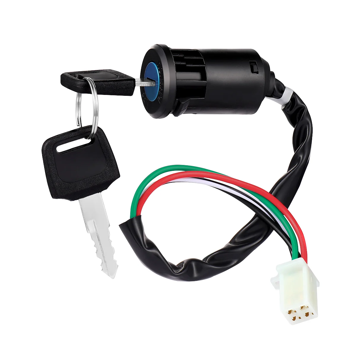 Universal-Motorcycle-Blaclight-Lock-Cylinder-Cylinder-Starter-Lock-Keys ...