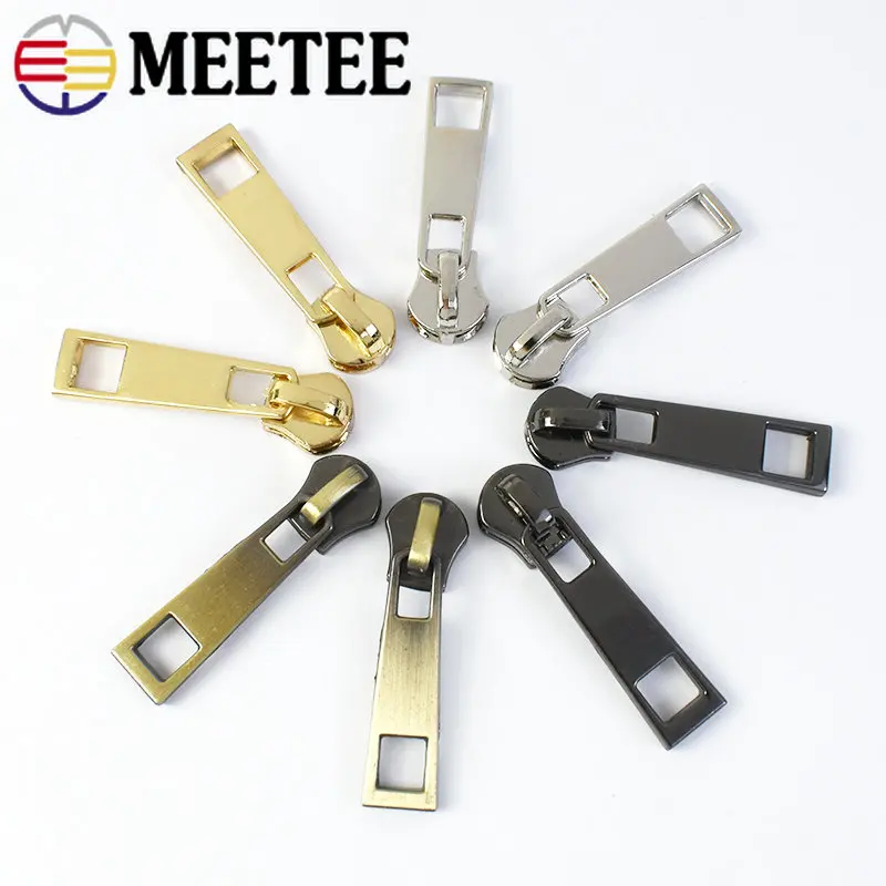 5-10Pcs-5-Zipper-Sliders-Puller-for-Metal-Zips-Tape-Bag-Clothes-Jacket ...