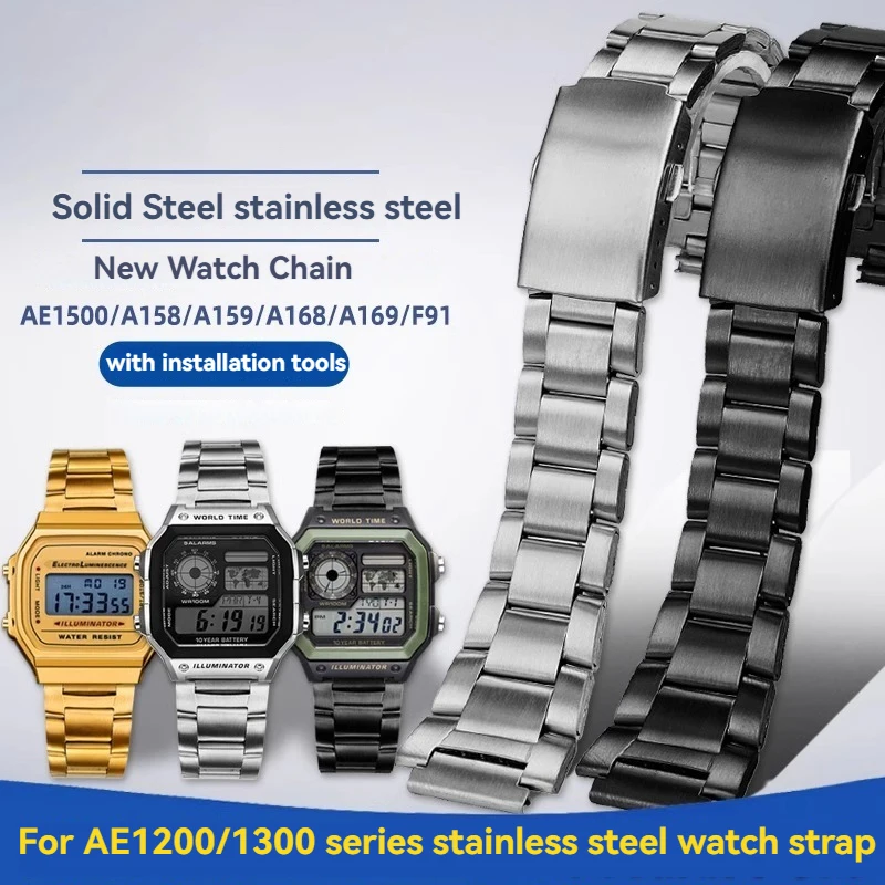 For Casio 3299 AE1200/1300/1500 AE-1200 AE-1200wh AE-1300 Solid ...