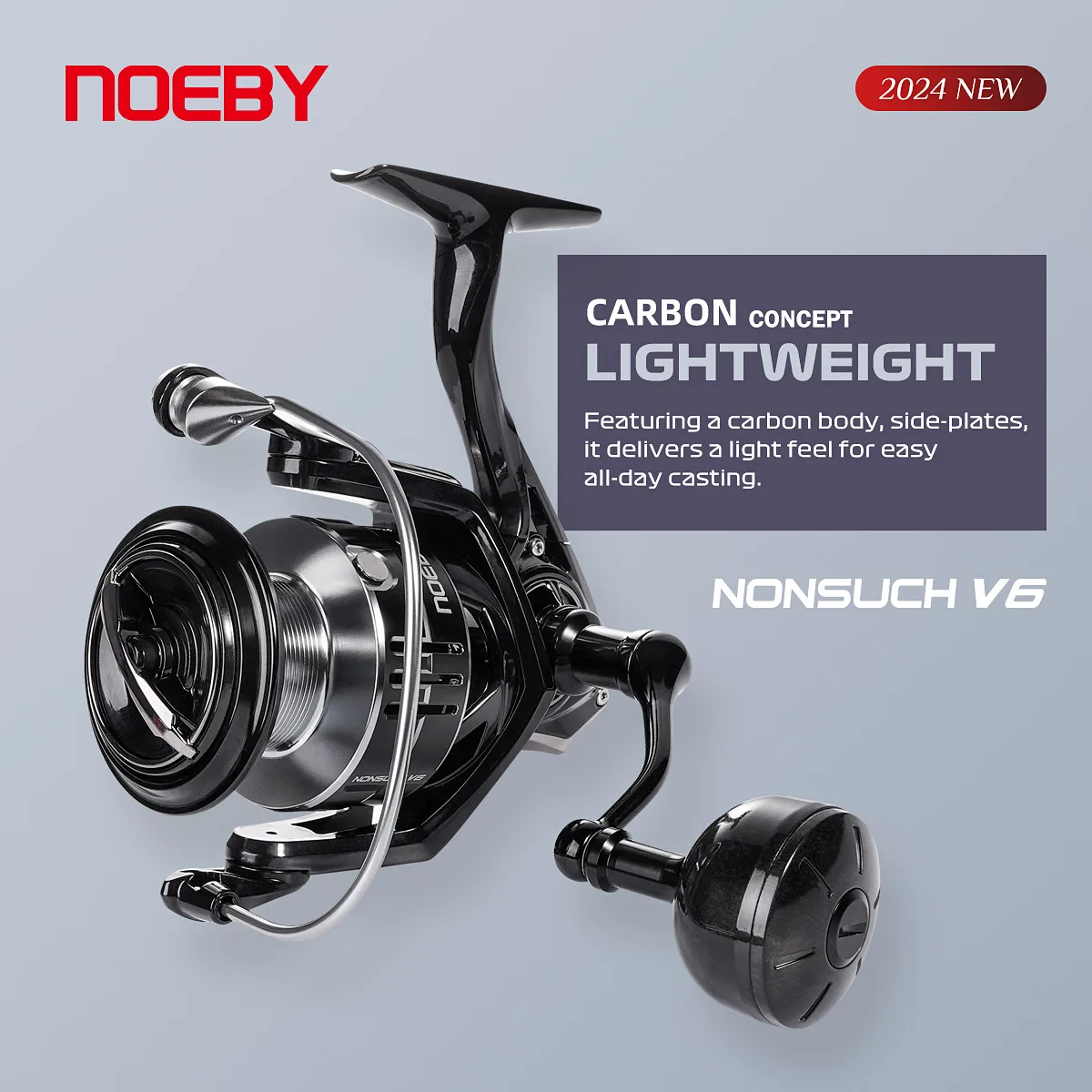 Noeby-Carbon-Spinning-Fishing-Reel-2500-3000-4000-Series-Lightweight ...