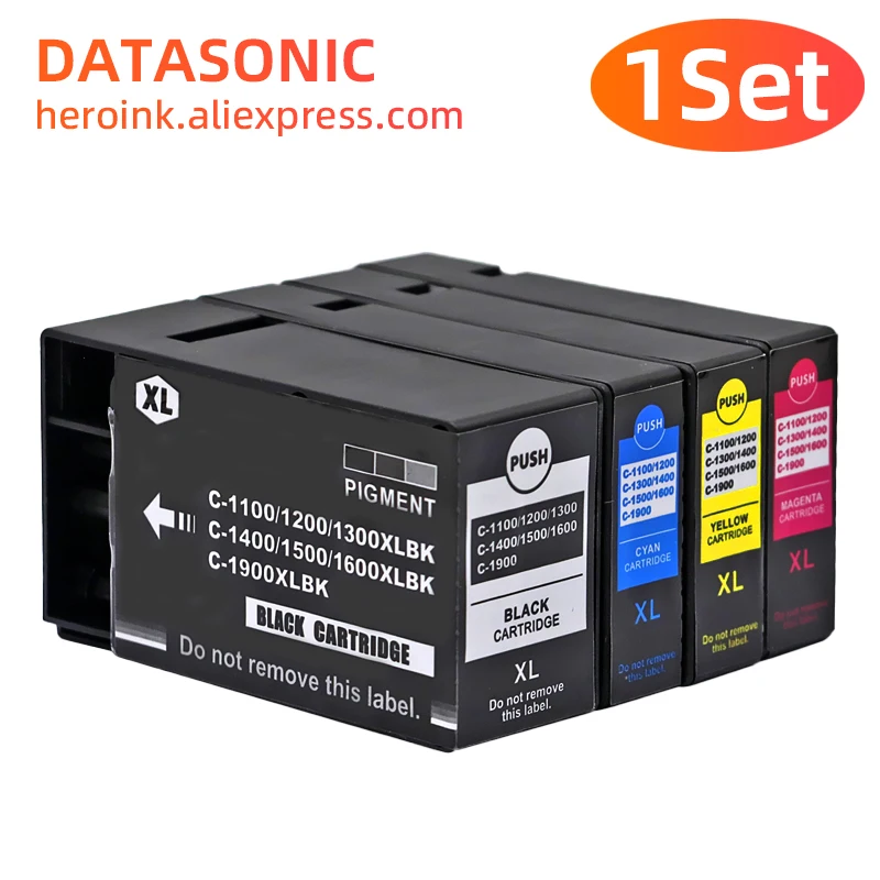 4Color-PGI1600-XL-1600-ink-cartridge-Compatible-for-canon-ink-cartridge-MAXIFY-MB2060-MB2160 ...