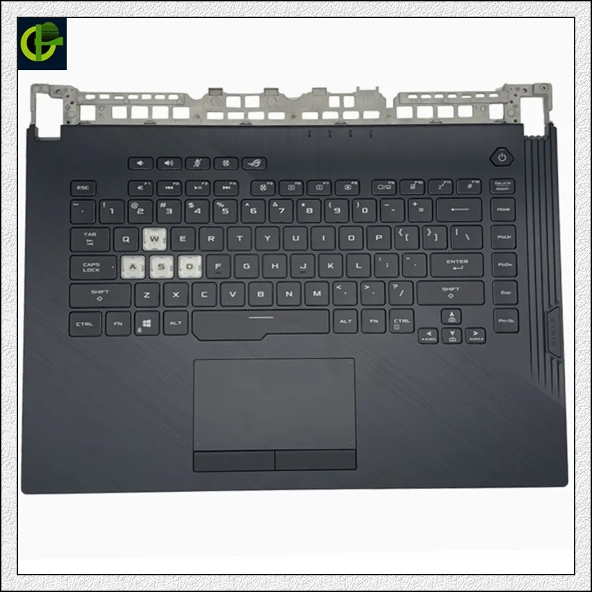 Teclado retroiluminado rgb inglês com capa para asus rog strix scar iii ...