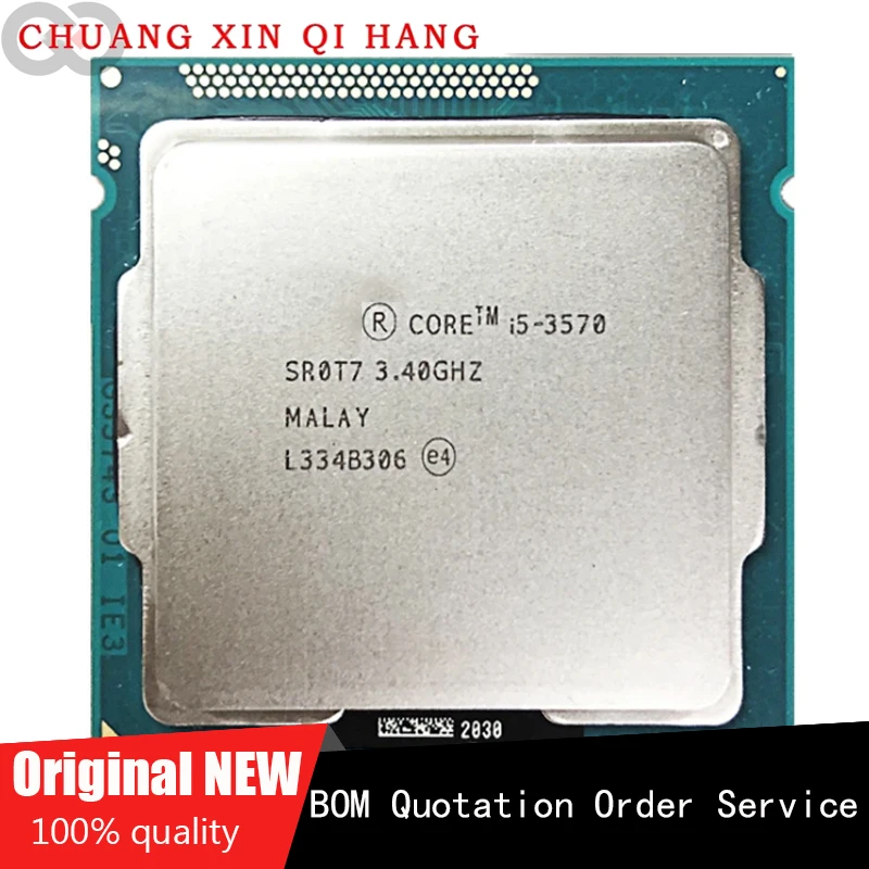 Se utiliza para I5 3570 i5 3570 3,4 GHz procesador de CPU usado Quad Core Quad Thread 6M 77W LGA ...