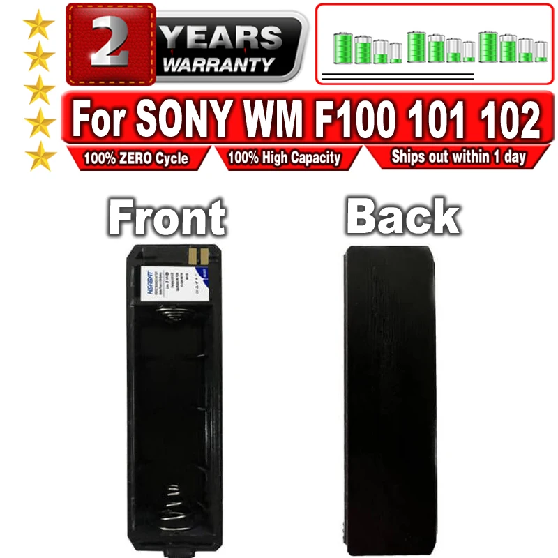 HSABAT-Batterie-Box-f-r-SONY-WM-F100-101-102-103-WM101-103-wmf100-f101 ...