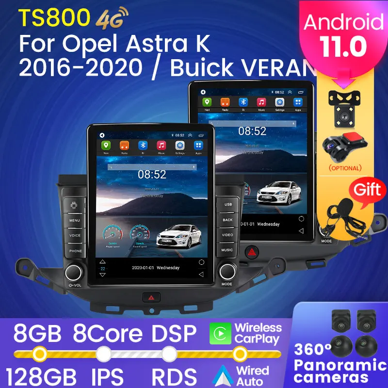 2din Android 11 Carplay For Tesla Vertical Car Radio Stereo For Buick ...