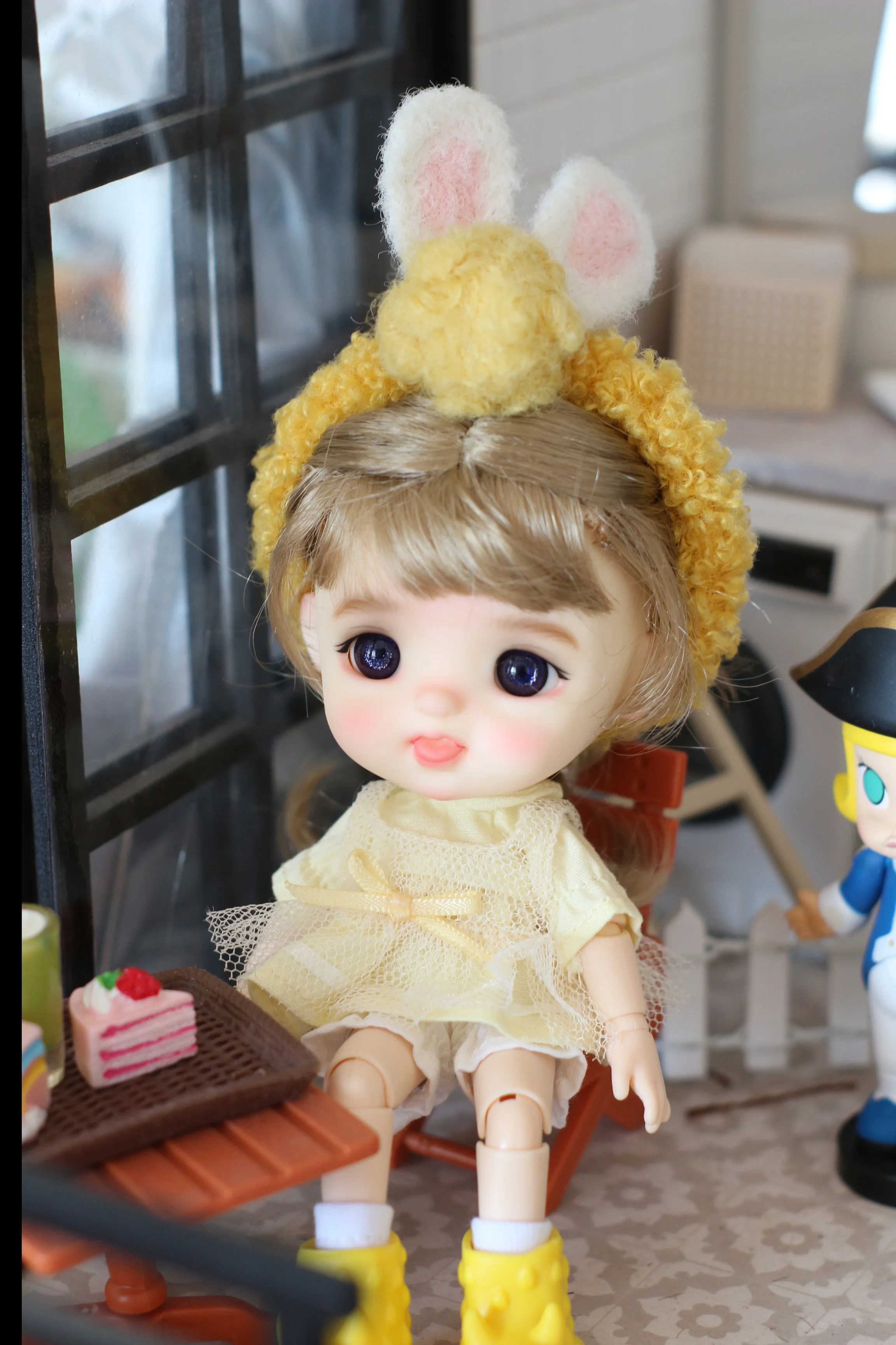 [stodoll] with makeup white muscle teeth ob11 resin head 8 points bjd ...