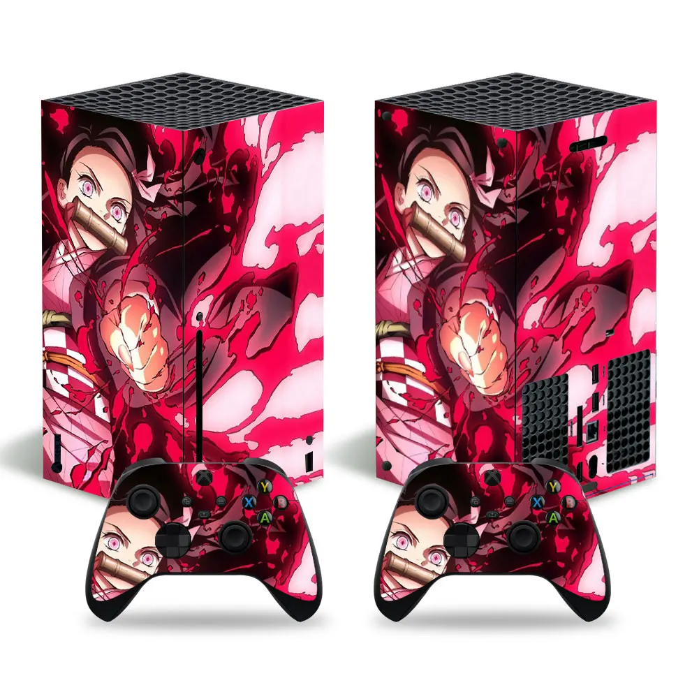 Anime-Nezuko-Kamado-Xbox-series-x-pegatina-de-piel-XSX-cubierta-consola ...