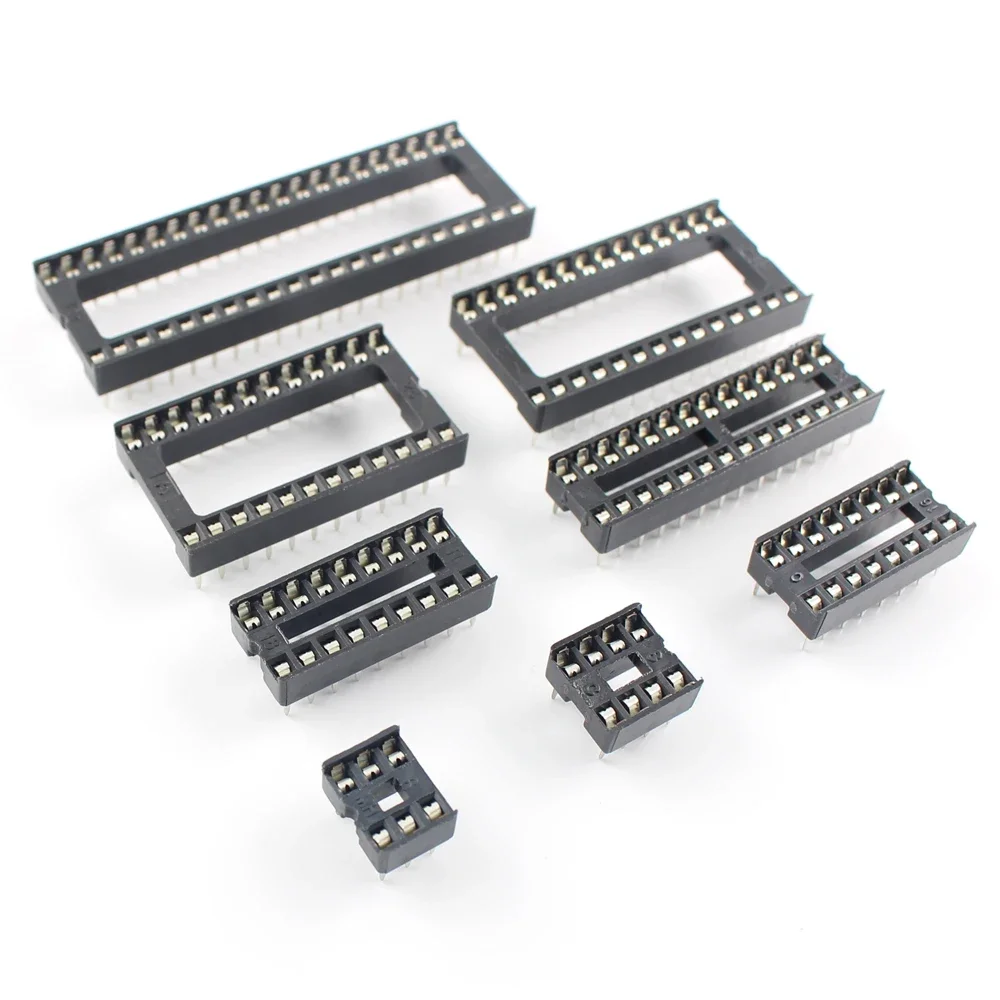 10pcs 2.54mm Pitch 6P 8P 16P 18P 24P 28P 32P 40P 42P DIP Solder Square ...