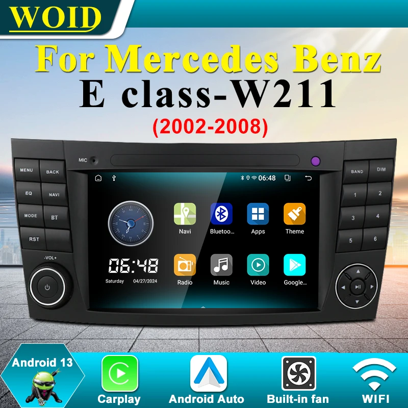 Android-13-For-Mercedes-Benz-E-Class-W211-E200-E220-E300-E350-E240-E280 ...
