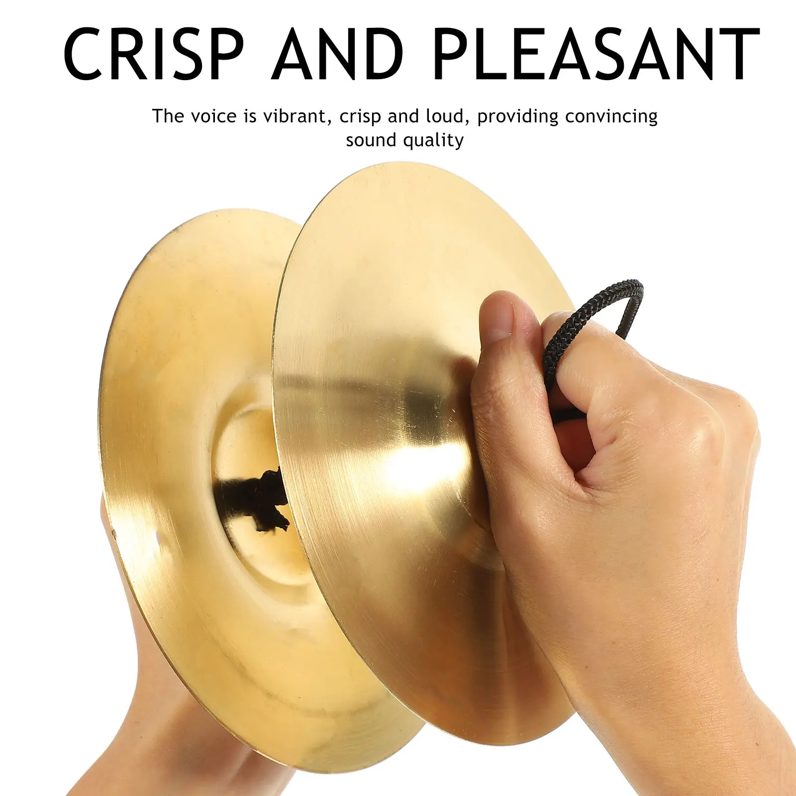 1 pair Copper Cymbal Profession Copper Finger Cymbals Hand Percussion ...