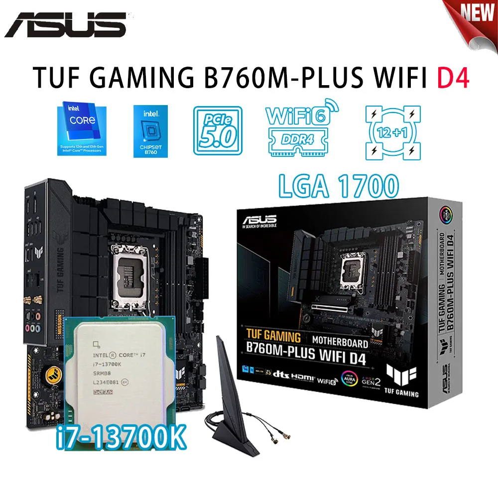Intel-Core-i7-13700K-ASUS-TUF-GAMING-B760M-PLUS-WIFI-D4-LGA-1700 ...