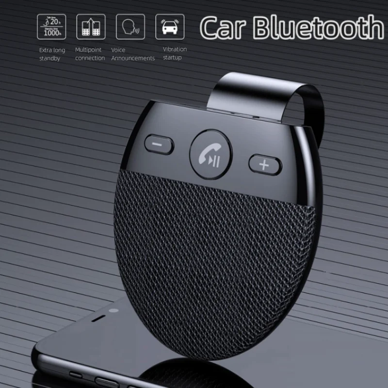 New-Intelligent-Voice-Broadcast-Sunshade-Car-Bluetooth-Handsfree-Car ...