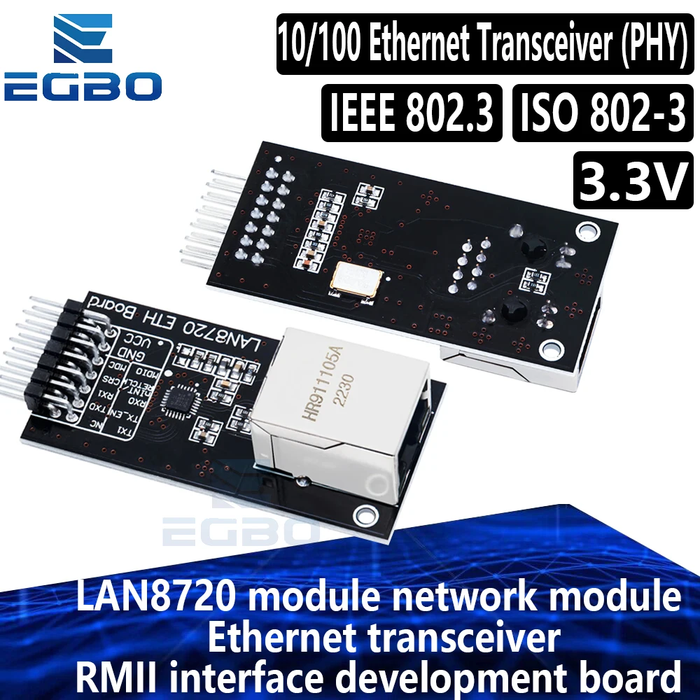 1-10PCS-Smart-Electronics-LAN8720-module-network-module-Ethernet-transceiver-RMII-interface ...