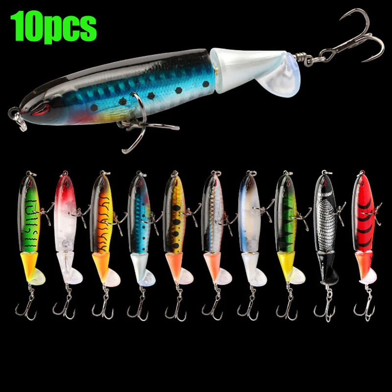 10PCS-Whopper-Plopper-10cm-13g-Topwater-Fishing-Lure-Artificial-Hard ...