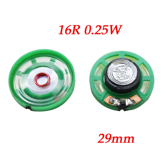 1PCS 8 Ohm 0.25W 0.5W 16 Ohm 32 Ohm Speaker Speaker 8R 16R 32R 20mm 21mm 23mm 27mm 29mm 36mm ...