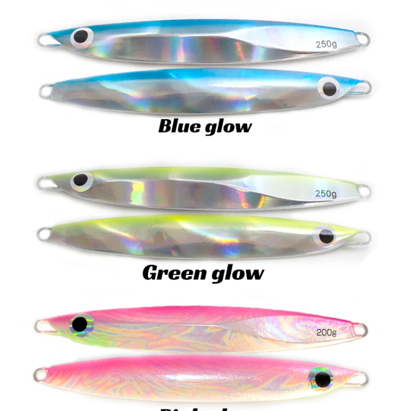 150g-200g-250g-Short-Pitch-Knife-Jig-Lead-Fishing-Lure-Bait-Leaf-Shape ...