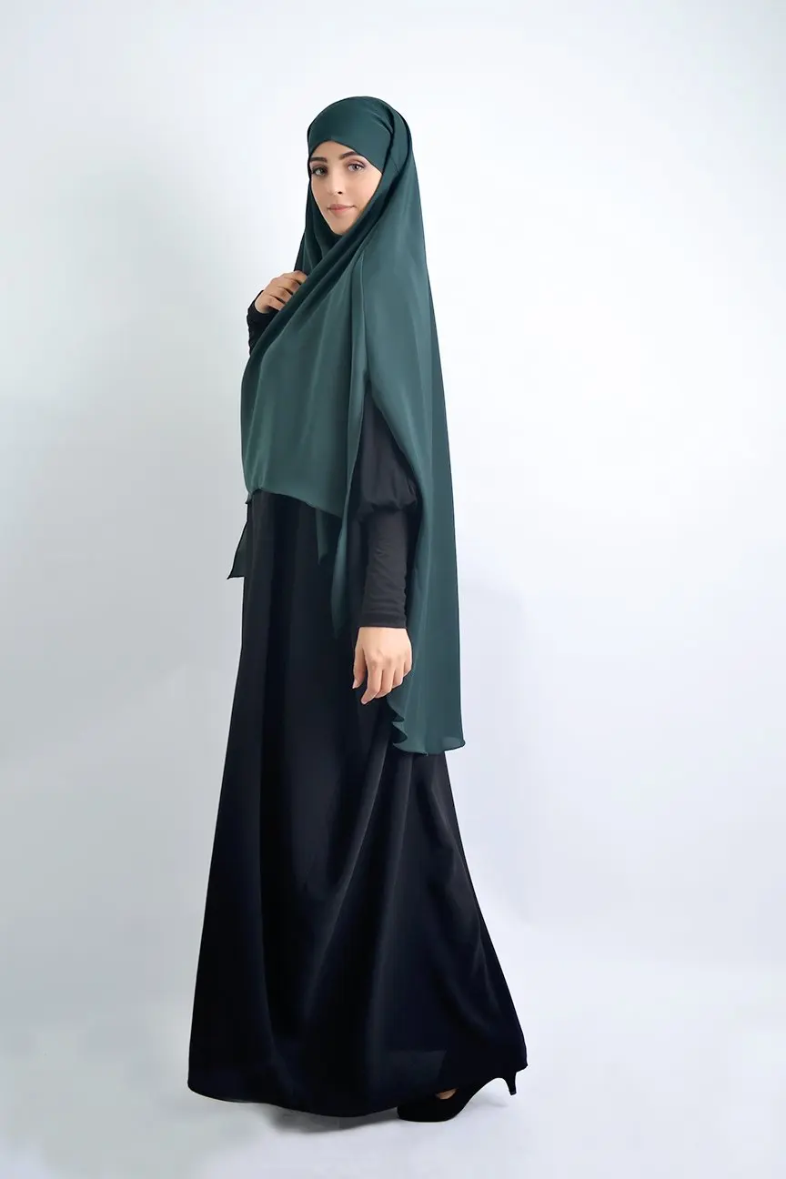 Eid-Hooded-Muslim-Women-Hijab-Prayer-Garment-Long-Khimar-Abaya-Full ...