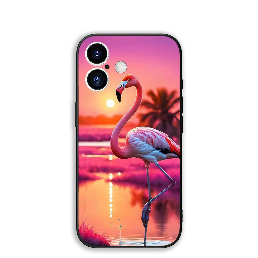 Flamingo and Floral Protective Phone Case - Vibrant Design for Samsung ...
