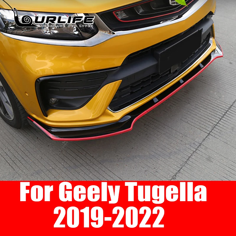 Car Front Bumper Splitter Lip Chin Spoiler Body Kit Diffuser Protector ...