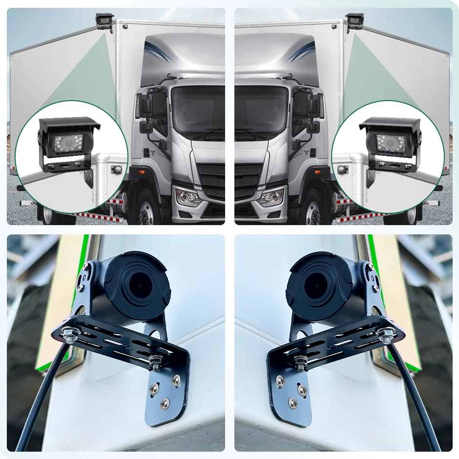 Stainless Steel L Shape Adjustable Bracket for Truck Buses Side Camera ...