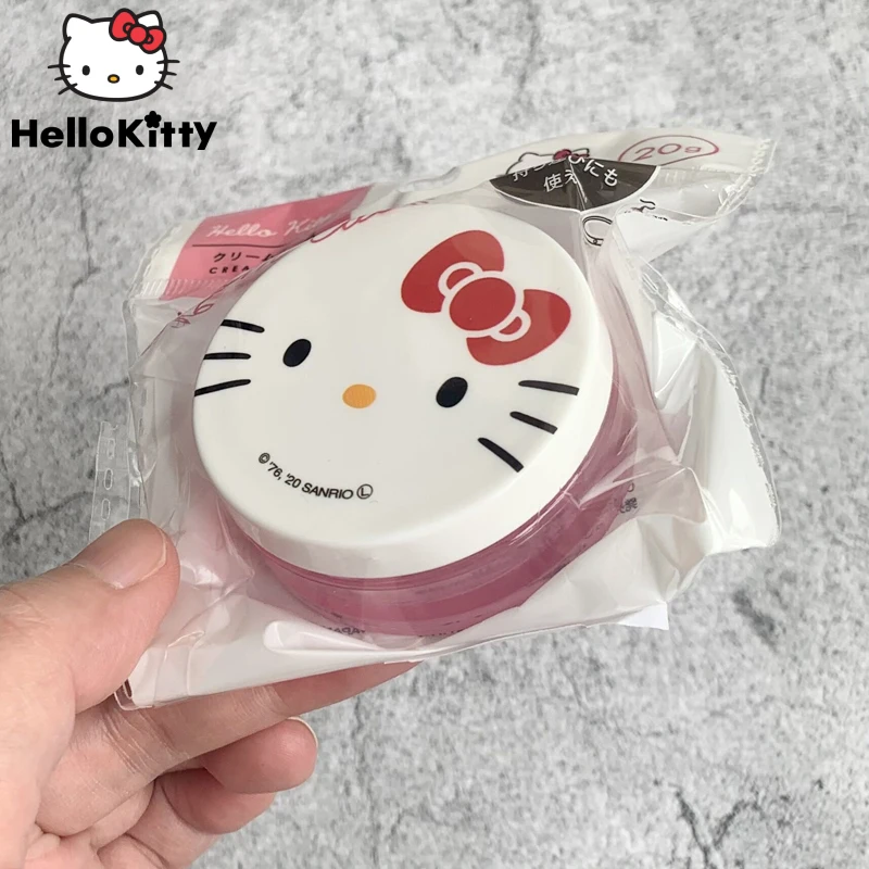 Hello Kitty frasco vacío de 20G para crema facial, contenedor de plástico para viaje ...