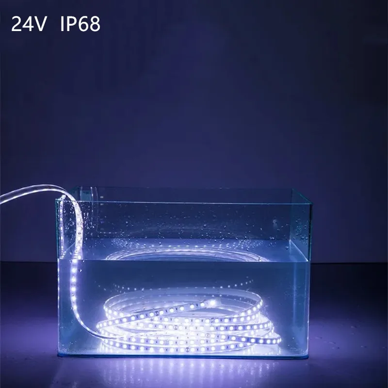 24V-Underwater-LED-Strip-Waterproof-IP68-Pool-Light-Aquarium-Outdoor ...