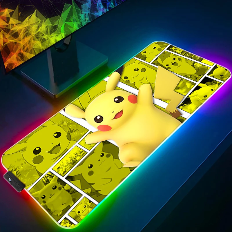 Gaming-rgb-mouse-pad-pokemon-pikachu-kawaii-xxl-com-backlight-imagem-hd ...