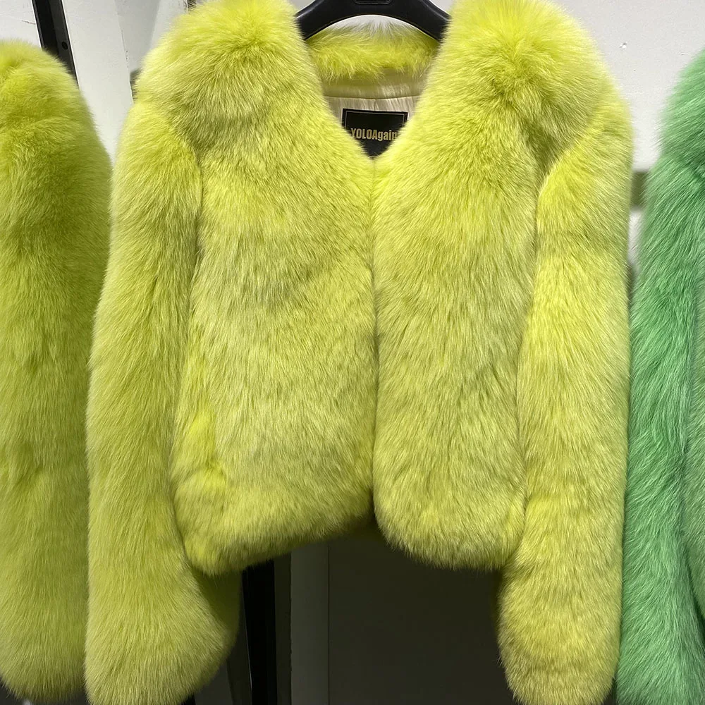 YOLOAgain-Women-s-Real-Fox-Fur-Jacket-Luxury-Neon-Green-Fox-Fur-Jacket ...
