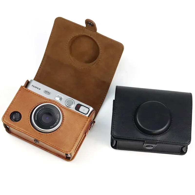 Retro Camera Bag for Mini EVO with Shoulder Strap PU Leather Cover ...