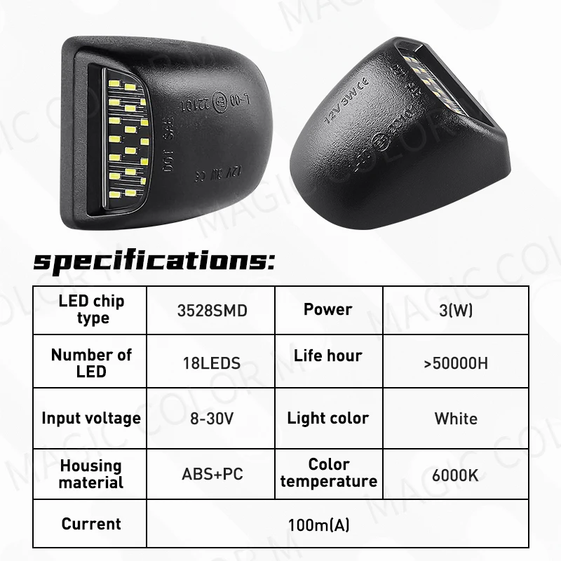 Car License Plate Light for Chevrolet Silverado 1500 2500 3500 ...