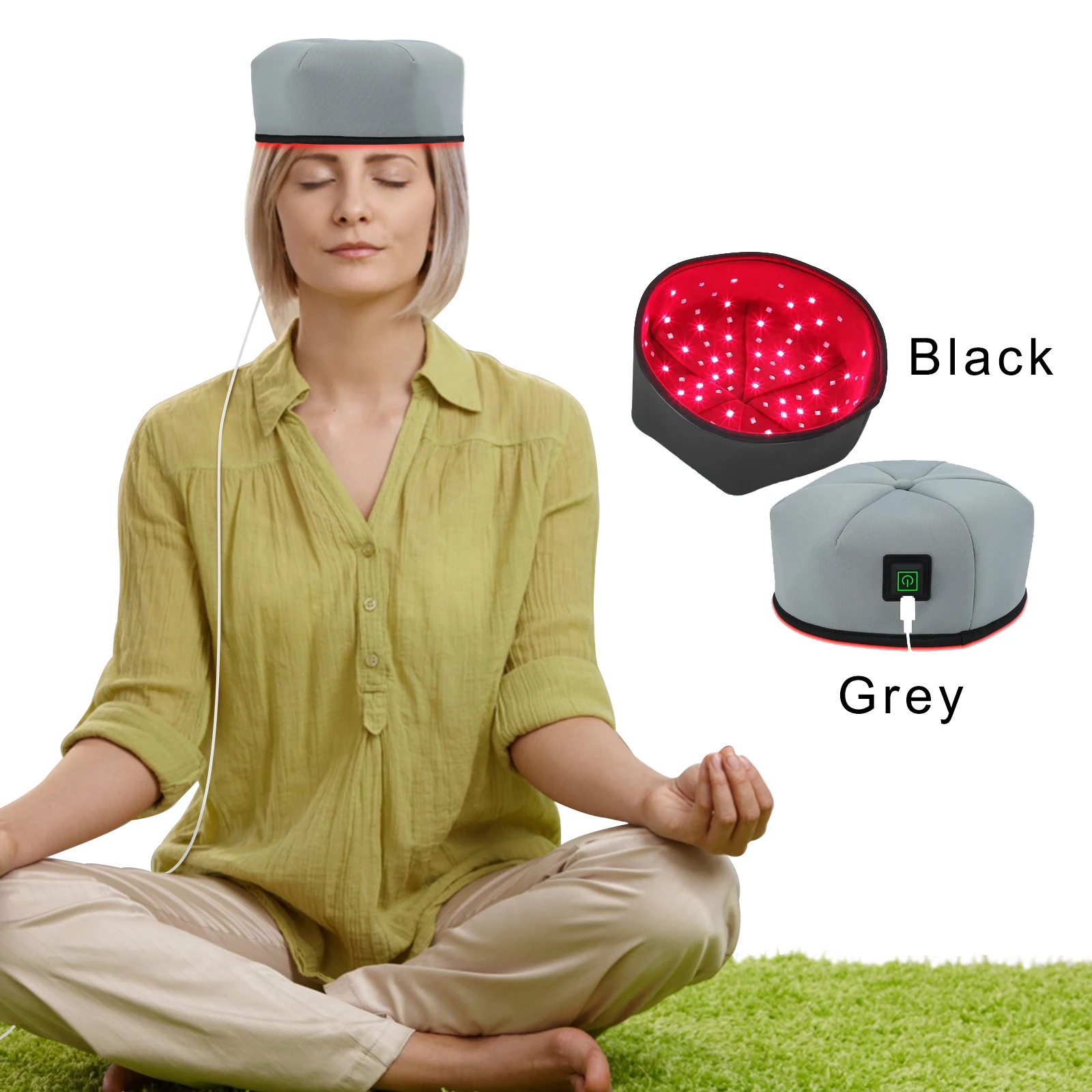 Near-Infrared-LED-Red-Light-Therapy-Cap-Hat-Helmet-for-Hair-Regrowth ...