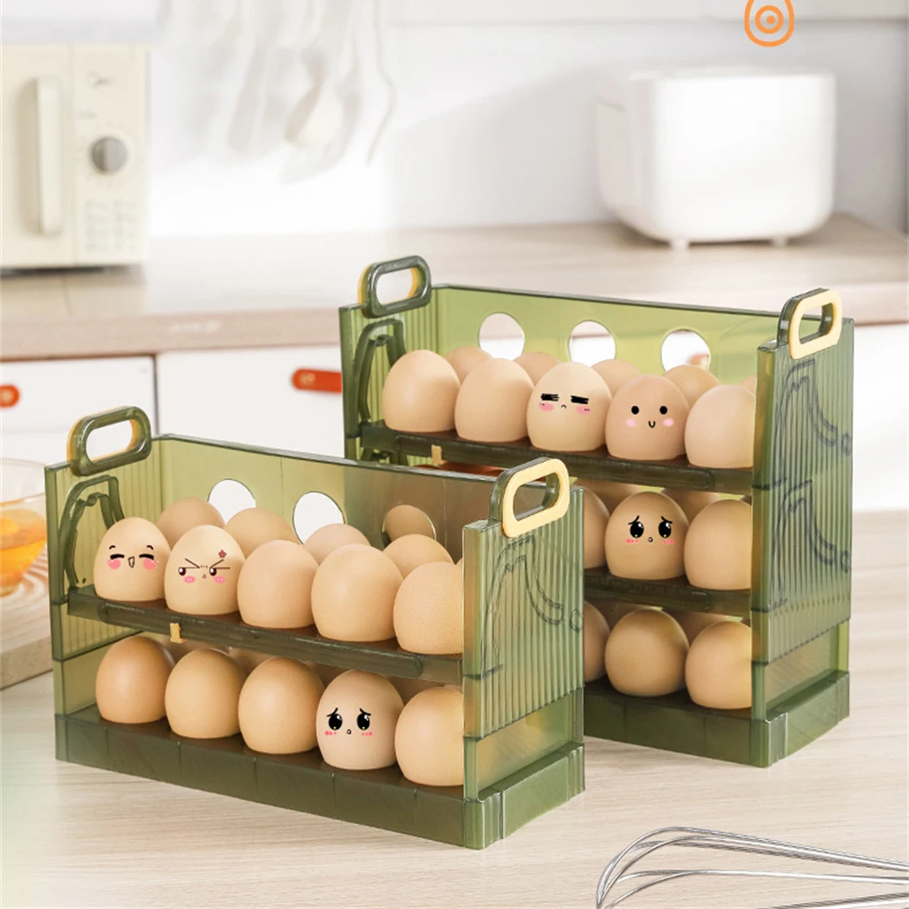 Egg-Storage-Containers-Plastic-Kitchen-Storage-Tools-Refrigerator-Egg ...