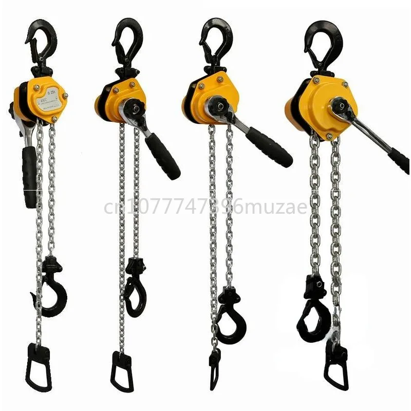 Mini-Hand-Chain-Hoist-Hook-Mount-Capacity-Lift-Portable-Manual-Lever ...